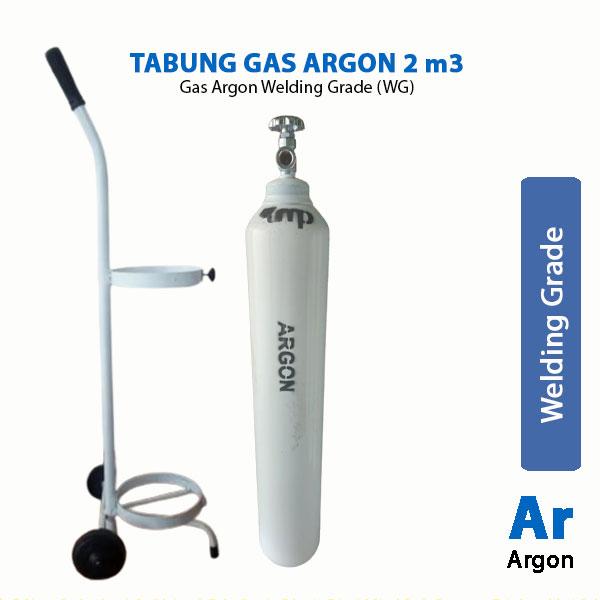 Jual TABUNG GAS ARGON WG 2 m3 & TROLLEY - Kota Bekasi - Harizco | Tokopedia