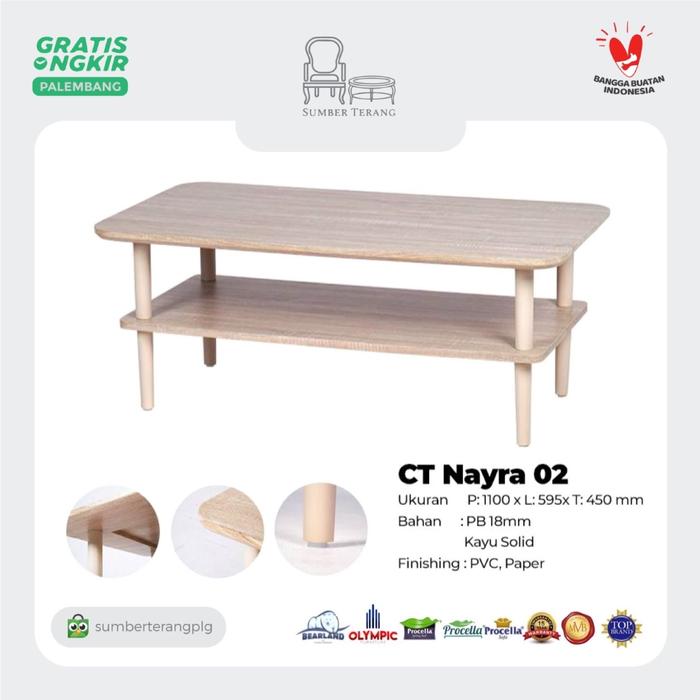 Jual Olympic CT Nayra 02 Coffee Table Meja Tamu Murah Meja Kopi Kayu ...
