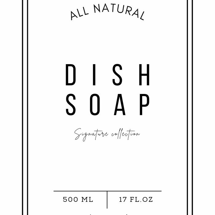 Jual STIKER LABEL SABUN SHAMPOO AESTHETIC (8 x 10.5) - Dish Soap White ...