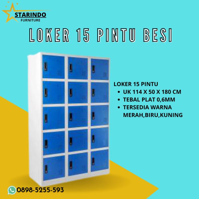 Jual LOCKER 15 Pintu Loker Besi Serbaguna - Jakarta Barat - Starindo ...