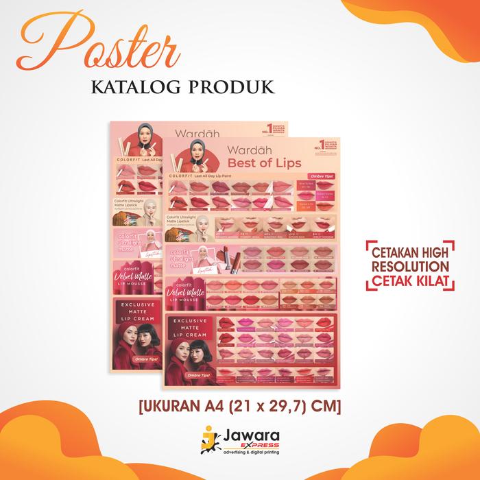 Jual CETAK POSTER KATALOG PRODUK CUSTOM UKURAN A4 - Kota Malang ...