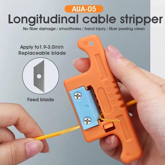 Jual alat belah kupas cup tube slitter fiber optik optic longitudinal ...