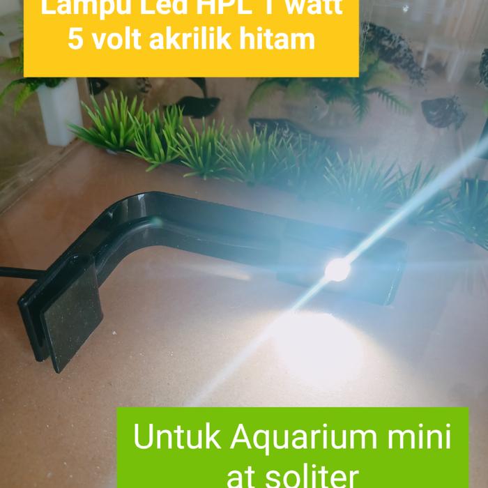 Jual Lampu Led HPL 1 watt 5 volt cahaya putih akrilik hitam - tebal ...