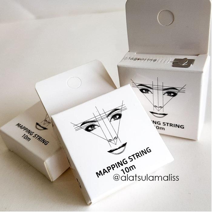 Jual Mapping String Eyebrow Benang 10m | Penggaris Sulam Alis | Alat ...