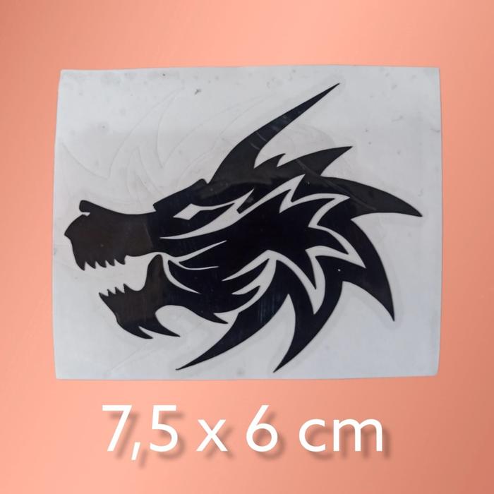Jual Stiker sticker 3D emblem badge naga dragon silver motor mobil helm ...