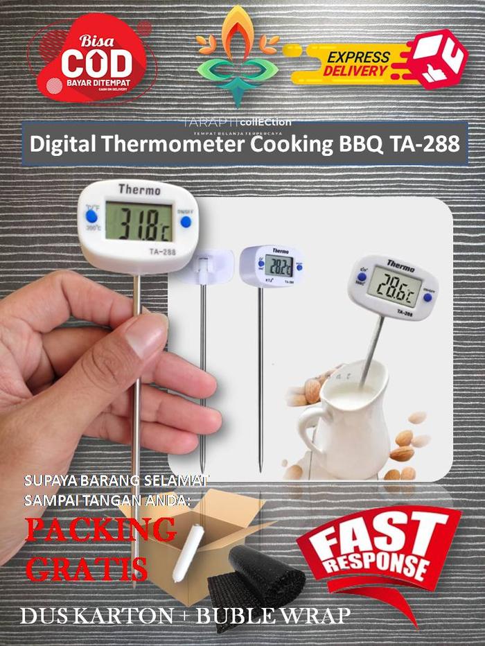 Promo Digital Kitchen Thermometer Masakan Dapur Food Cooking Susu Kopi ...