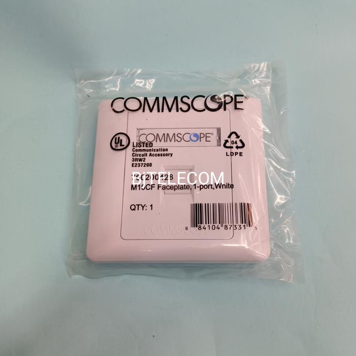 Jual faceplate rj45 SYSTIMAX / frame data SYSTIMAX 1 hole / face plate ...