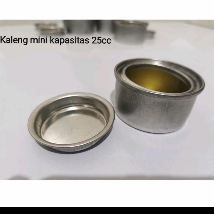 Jual Kaleng Mini / Kaleng Cat Minyak / Kaleng Kosong Polos 25 ml - Kota ...