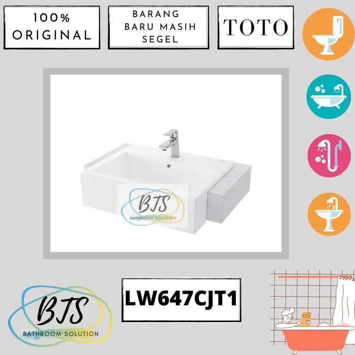 Jual wastafel meja TOTO LW647CJT1/LW 647 CJT1/LW647 CJT1/LW 647CJT1/LW647CJ - FULL SET - Kota ...