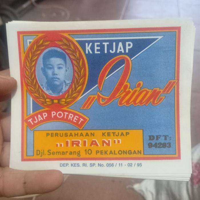 Jual Barang jadul Label/etiket Ketjap Irian Tjap potret lawas paket 10 ...