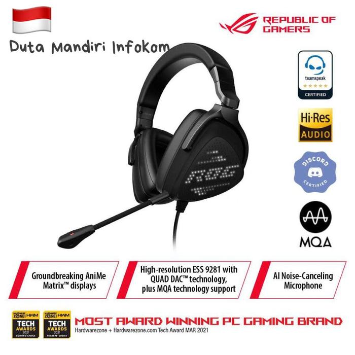 Promo ASUS ROG Delta S Animate USB-C Gaming Headset | Custom AniMe ...