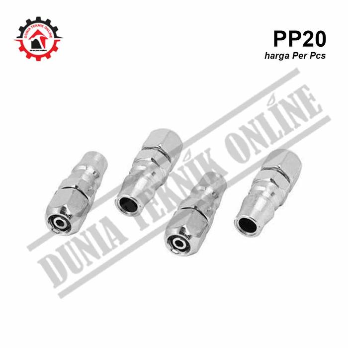 Jual Sambungan Angin Kompresor Murah PP SP 20 Coupler Male Kopler Quick ...