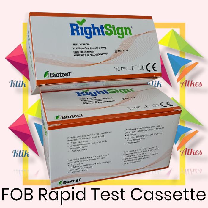 Jual FOB ( Fecal Occult Blood ) Rightsign 10T - Kota Tangerang ...