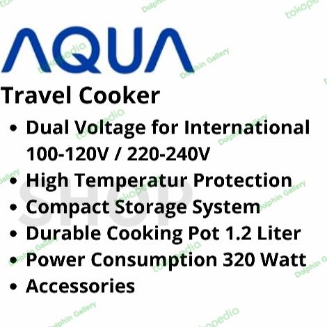 Jual travel cooker dual voltage aqua/ rice cooker dual voltage di ...