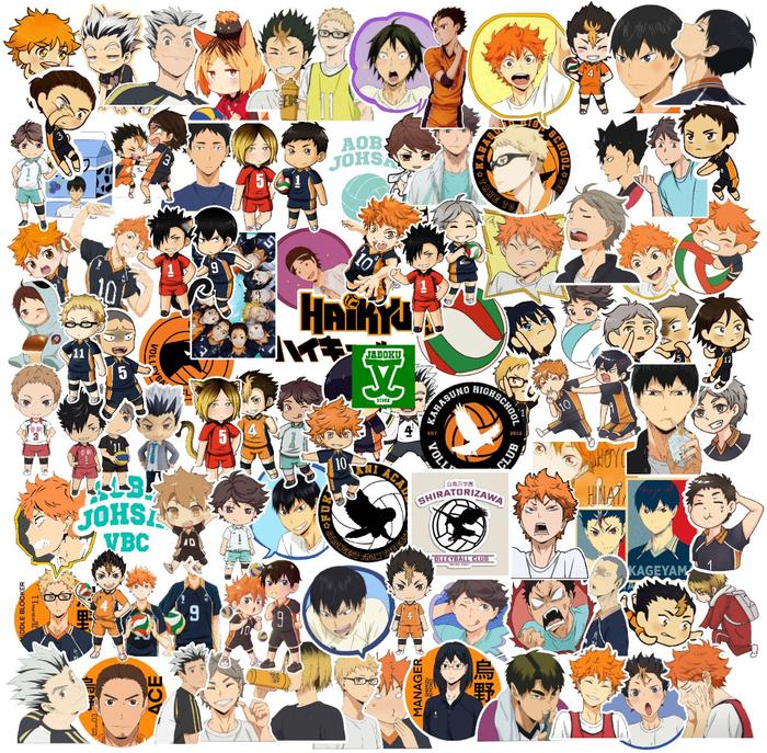 Jual Stiker Anime Stickers Anime Haikyuu Untuk Laptop, Koper Dll - Kota ...