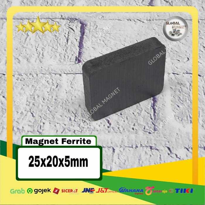 Jual Magnet kotak hitam ferrite 25x20x5mm - Jakarta Pusat - GLOBAL ...