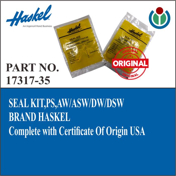 Jual HASKEL - SEAL KIT,PS,AW/ASW/DW/DSW PART NO. 17317-35 - Kab. Bekasi ...