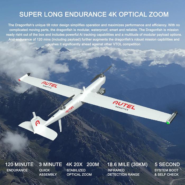 Jual Autel Dragonfish Lite/ Standard/pro Vtol Fixed Wing Drone Di ...