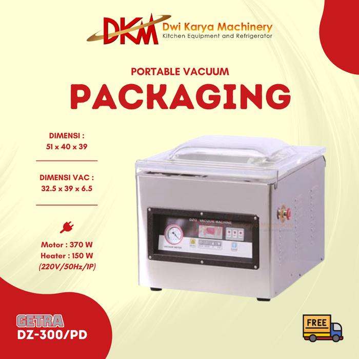 Jual Portable Vacuum Packaging Getra DZ-300/PD/Vacum Machine DZ 300 ...