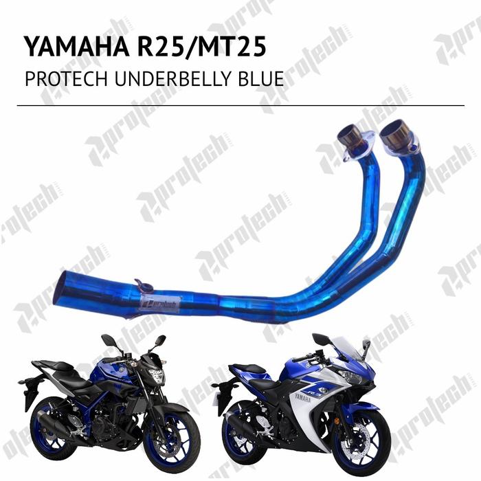 Jual Header/leher/pipa Knalpot racing Yamaha MT25/R25 kolong/underbelly ...