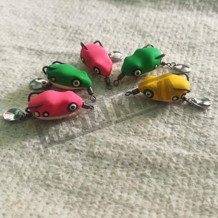 soft frog sf blade 2.5 cm 3 gr topwater lure umpan casting gabus toman ...