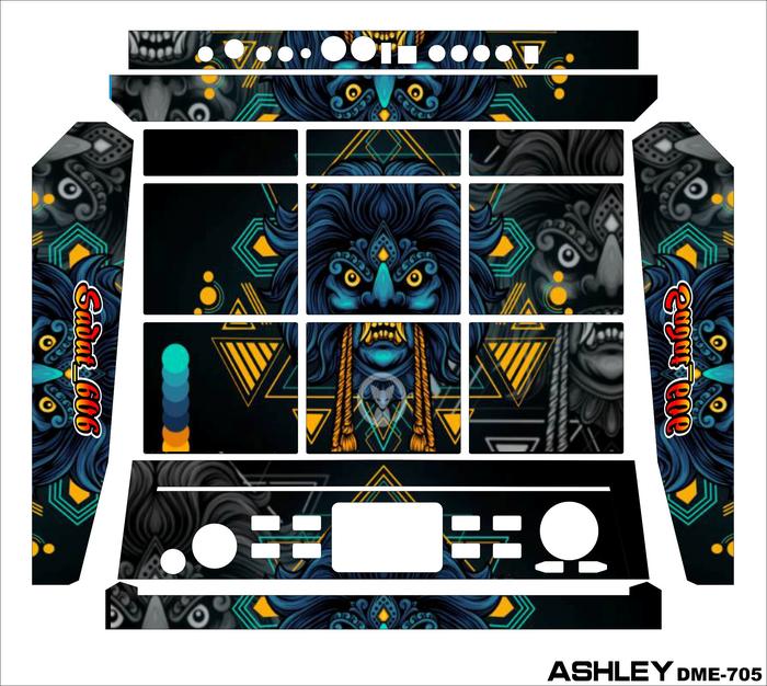 Jual STICKER ASHLEY DME 705 - ELECTRONIC DRUM KITS - KENDANG ELEKTRIK ...
