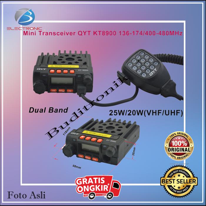 Jual Radio Rig MIni Mobil Dual Band QYT KT 8900 / HT / Walkie Talkie ...