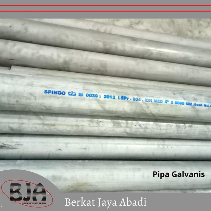 Jual Pipa galvanis 4" medium SNI Spindo - Kota Surabaya - Besi Berkat ...