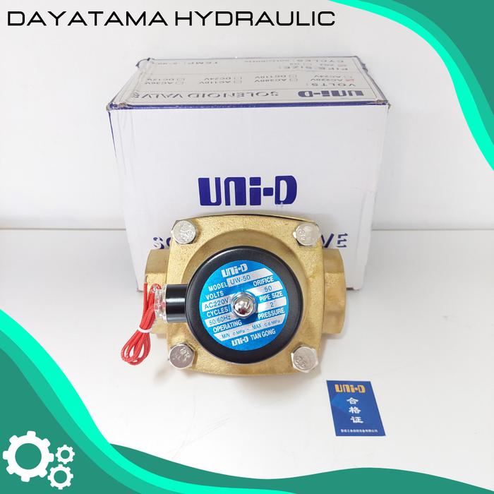 Jual SOLENOID VALVE UNI-D 2WAY UW-50 DRAT 2" AC220V/DC24V NORMALY OPEN - AC220V - Jakarta Barat ...