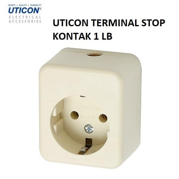 Jual UTICON Stop Kontak 1 Lubang - Terminal Kuningan Colokan Listrik ST 118 - Jakarta Selatan ...