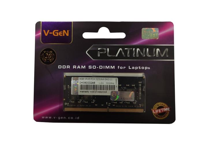 Promo RAM V-GeN DDR4 SODimm 8GB PC25600/3200Mhz (Memory Laptop VGEN ...