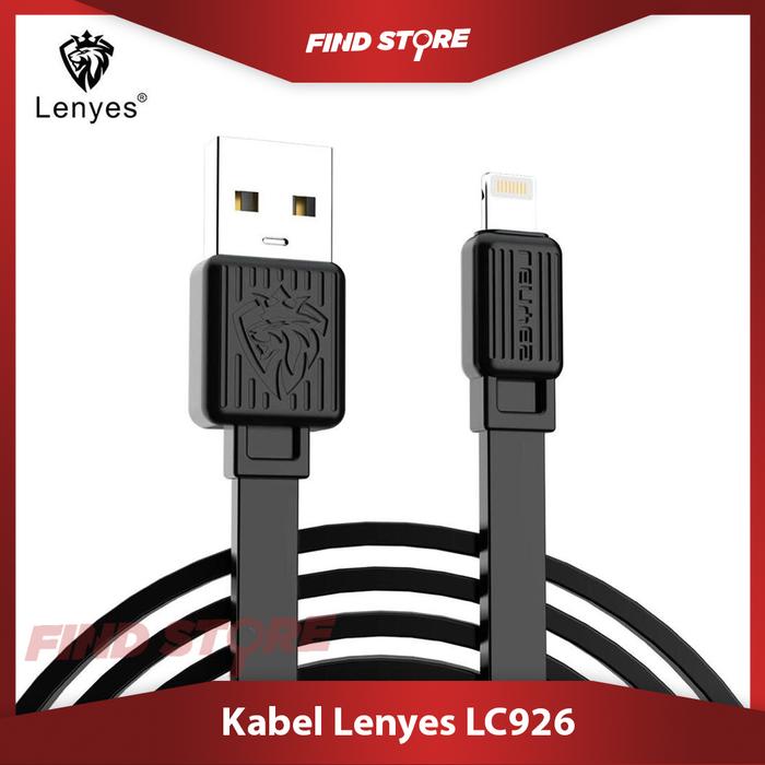 Jual LENYES LC926 2.4a anti putus fast charging universal sync data cable - Hijau, Lighting ...