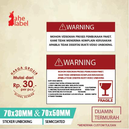 Jual STIKER UNBOXING STIKER LABEL UNBOXING STIKER PENGIRIMAN - 350 PCS ...