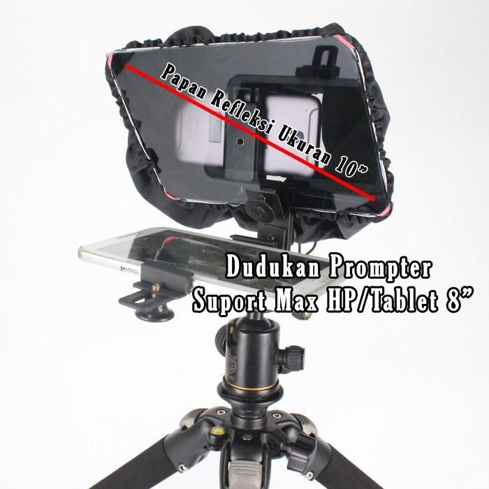 Jual Mini Teleprompter 12" Rekam Video Menggunakan HP & Prompter HP ...