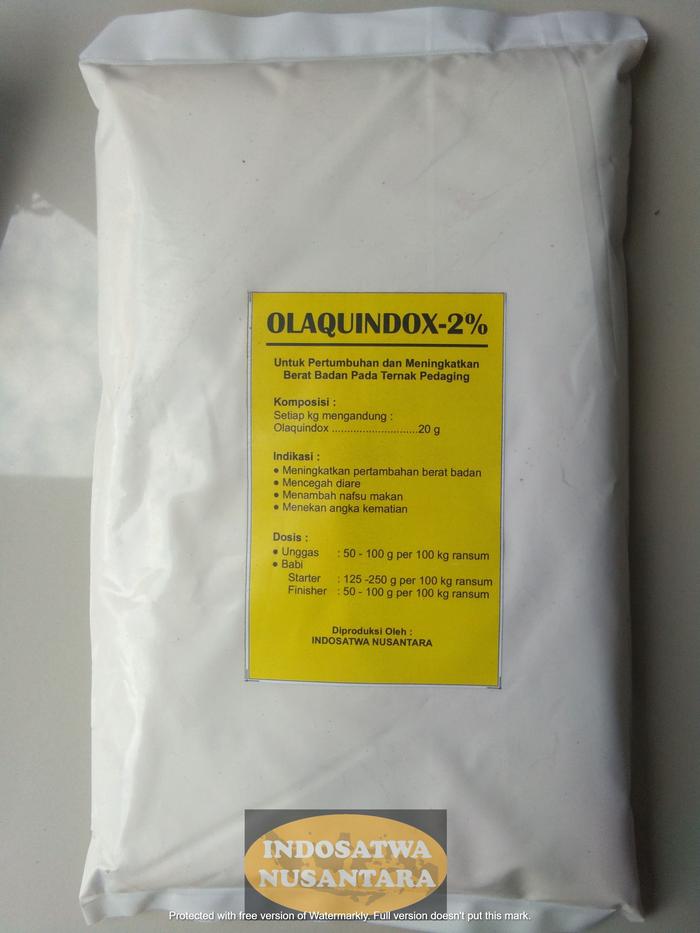 Jual AGP BROILER OLAQUINDOX 2% 1 KG AYAM PEDAGING LAYER BABI - Kab ...