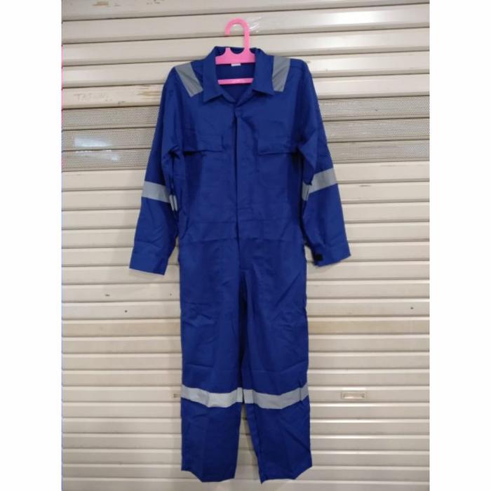 Jual Wearpack COVERALL Safety/wearpack Terusan Safety Proyek - biru BCA ...