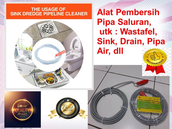 Jual Pipe Cleaner Manual 5 M NANKAI Alat Pembersih Pipa Saluran Air ...