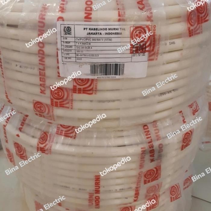 Jual Kabel Listrik NYM 3x4 3 x 4 3x4mm 3 x 4 mm Kabelindo 100M 100 ...