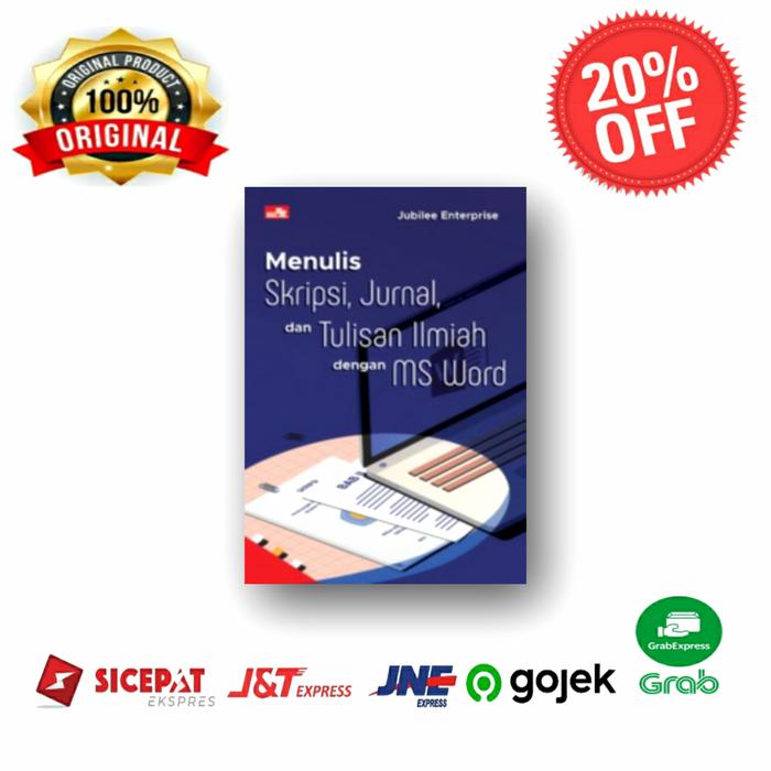 Jual Buku Menulis Skripsi, Jurnal, Dan Tulisan Ilmiah Dengan MS Word ...