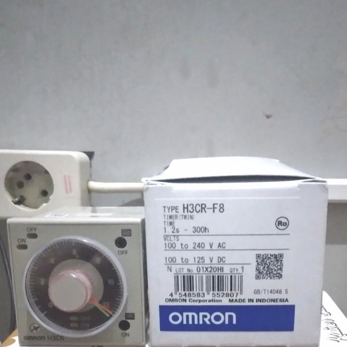 Jual TIMER OMRON H3CR F8 220V / TIMER 2 JARUM / TWIN TIMER OMRON ...