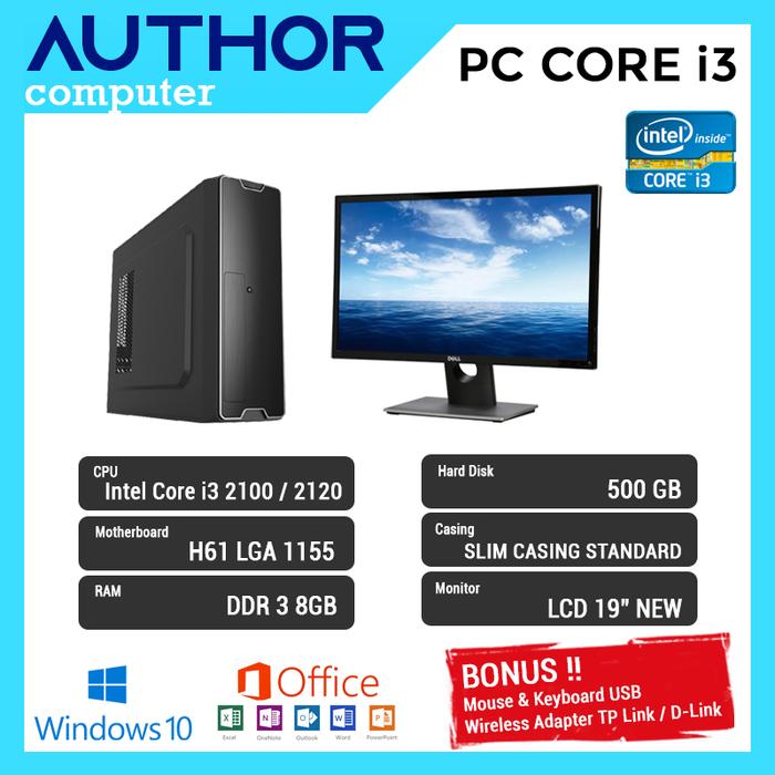Jual Mini PC Rakitan Komputer Core i3 RAM 8GB HDD 500GB + Monitor ...