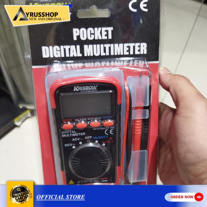 Jual Krisbow Pocket Digital Multimeter Alat Ukur Ampere/Volt/Ohm/Meter ...