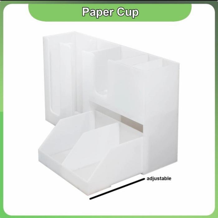 Jual Rak Akrilik Paper Cup Holder Sederhana Complete Model B - Hitam Di ...