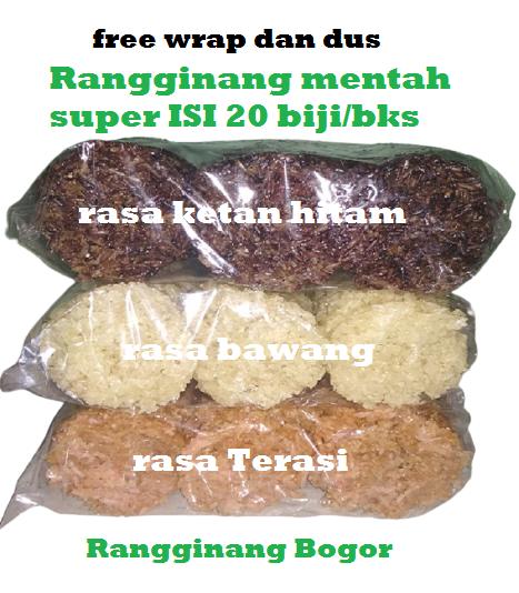 Jual Rangginang mentah isi 20 ketan hitam-Bawang-Terasi kualitas super ...
