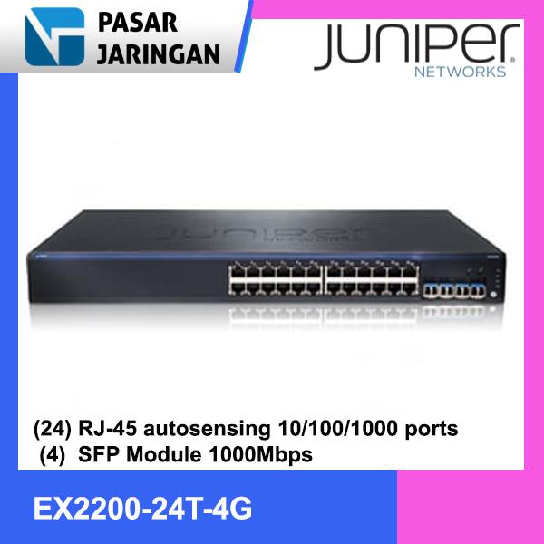 Jual EX2200-24T-4G JUNIPER Switch Managed 24 Port Gigabit 4 SFP Slot ...