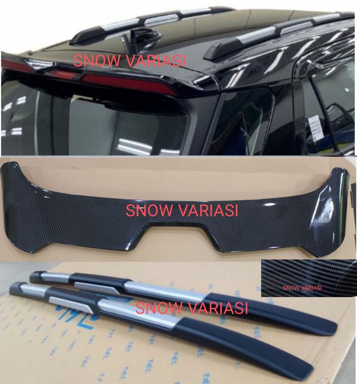 Jual Paket Spoiler Roof Rail Toyota Raize Daihatsu Rocky 2021 Carbon ...