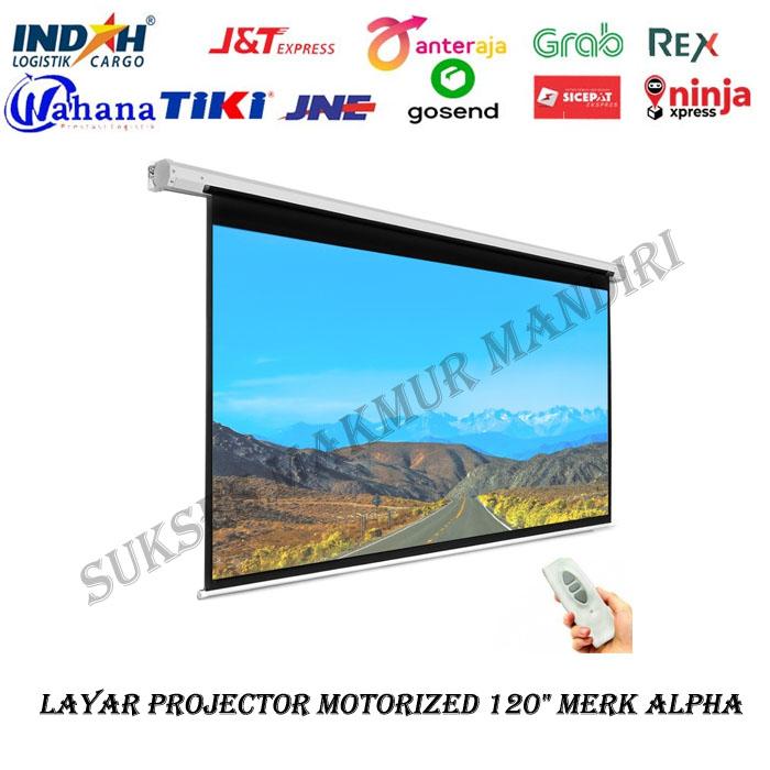 Jual Layar Projector MOTORIZED 120" Merk alpha - Jakarta Barat - TK ...
