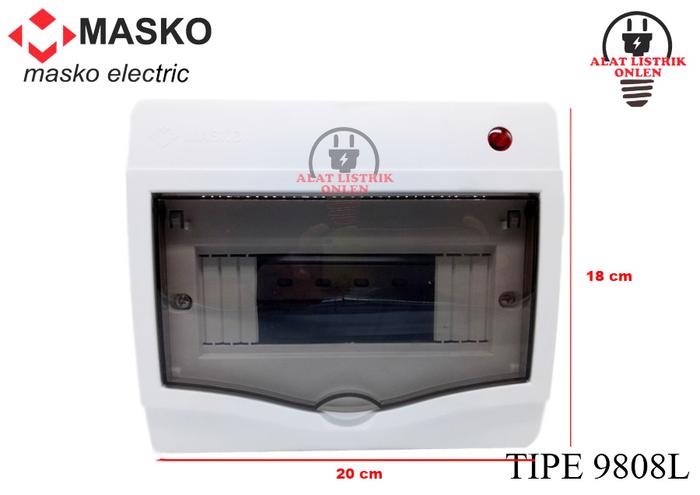 Jual BOX MCB 8 GROUP + LAMPU MASKO 9808L / RUMAH INBOW / OUTBOW IB /OB ...