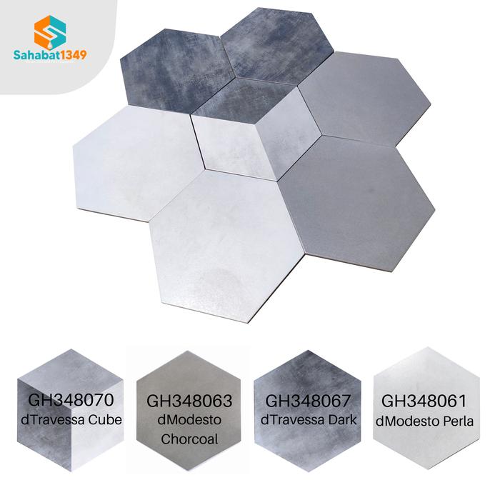 Jual Keramik Lantai Roman Hexagonal 34 x 39 cm - Kota Depok - Sahabat ...