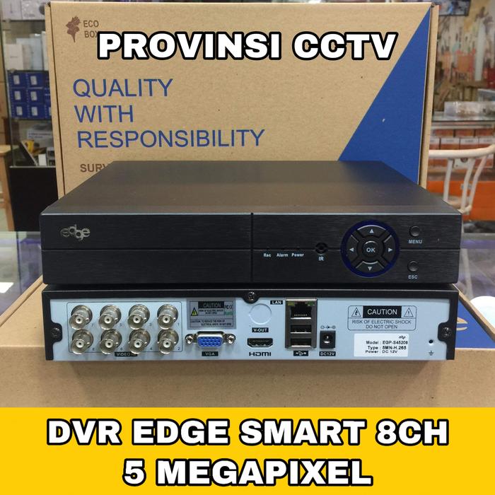 Jual DVR EDGE 8 CHANNEL 5MP FULL HD 2560P 6 IN 1 / SMART DVR EDGE ...